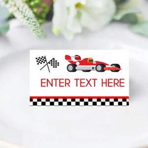 Editable Racing Birthday Signs Printable Car Race Party Signs X 5 to ...