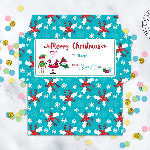 Printable Ticket Envelope Template - Etsy