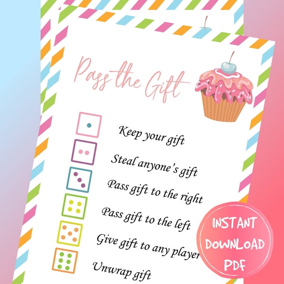 Slumber Party Games, Pass the Gift Game, Girls Sleepover Birthday Games ...