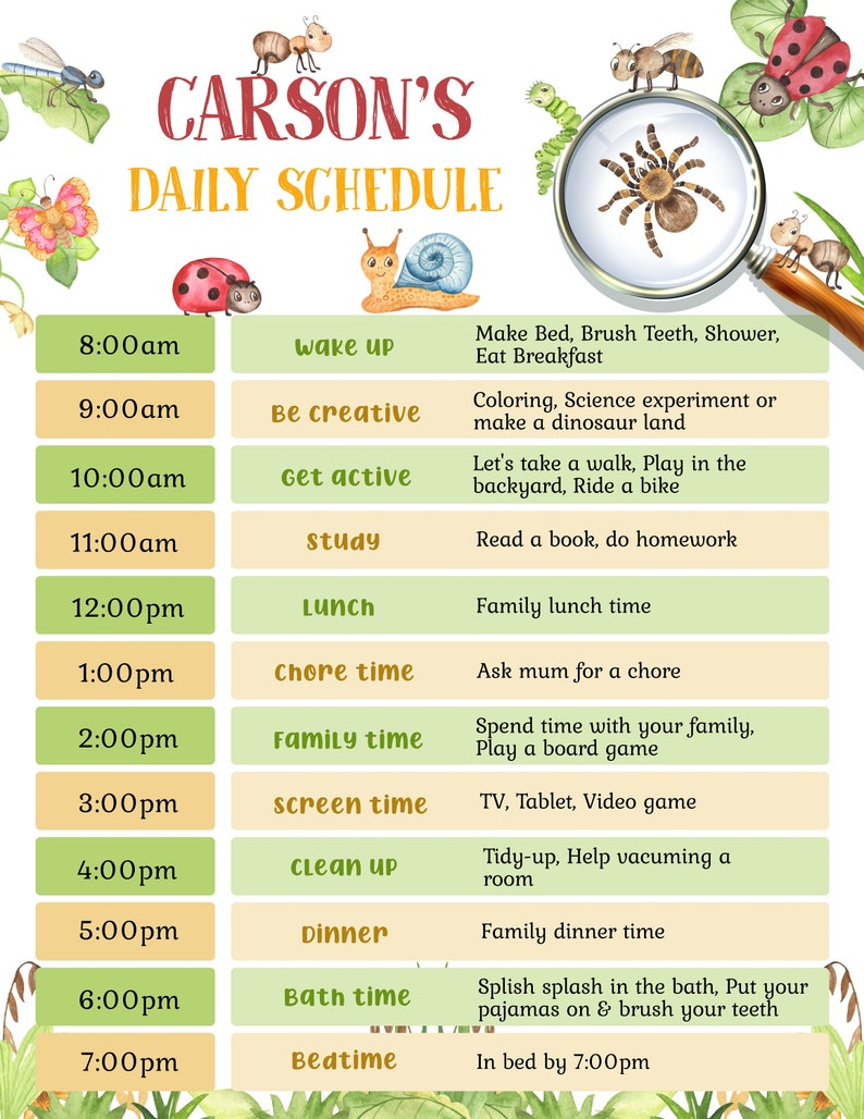 Home School Daily Routine Chore Chart, Homeschooling Checklist, My ...