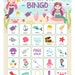 Mermaid Birthday Bingo Game Bingo for Kids Printable Bingo - Etsy