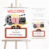 Movie Night Party Directional Sign, Movie Birthday, Home Cinema, Movie ...