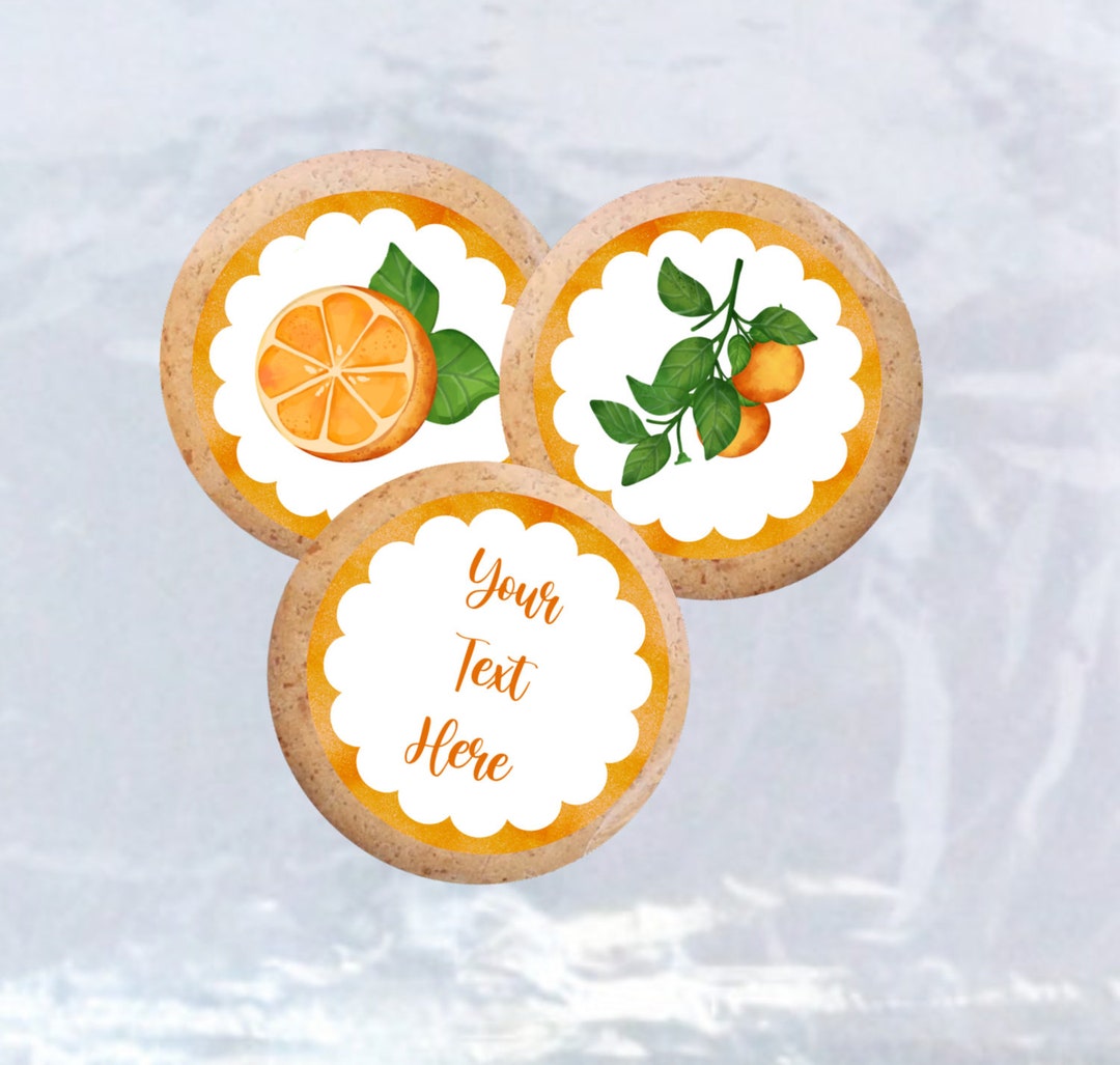 Orange Cookie Toppers, Orange Birthday Party Decor, Orange Party Decor ...
