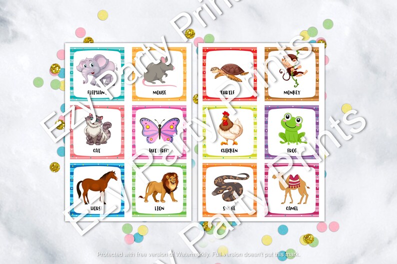 Printable Charades Game for Kids - Printable Charades Game, Instant ...