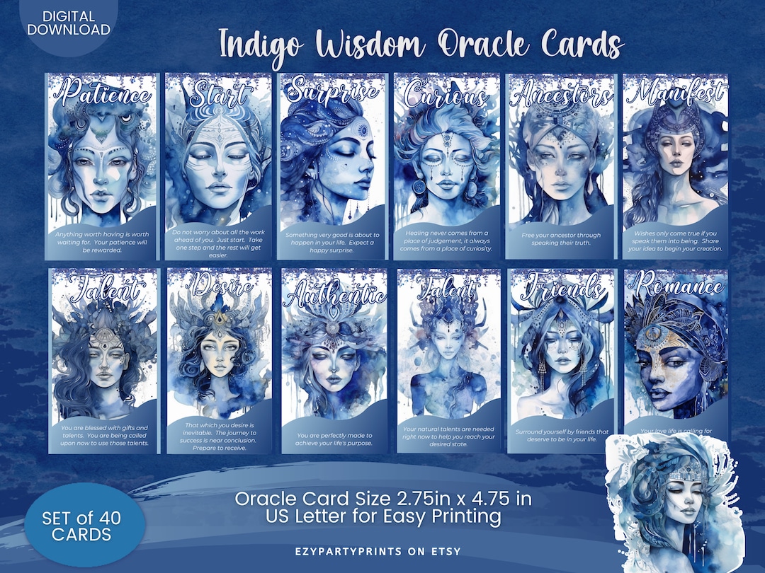Oracle Cards Digital Download Women Oracle Cards Empowerment Cards ...