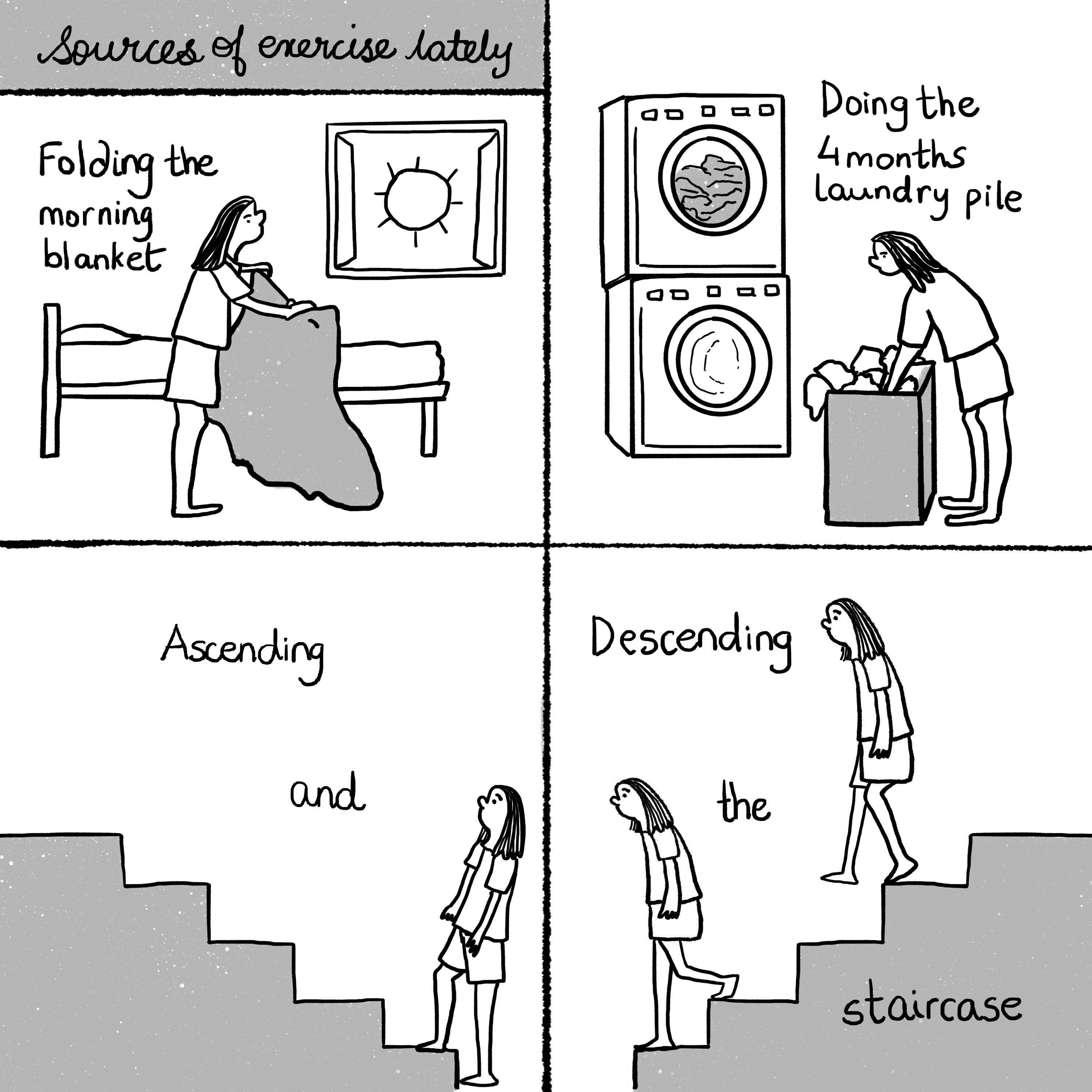 Daily Exercise : Everyday Comics Series - Etsy Ireland