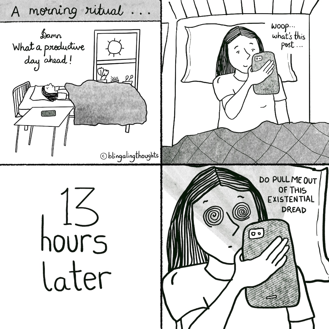 Existential Dread : Everyday Comics Series - Etsy