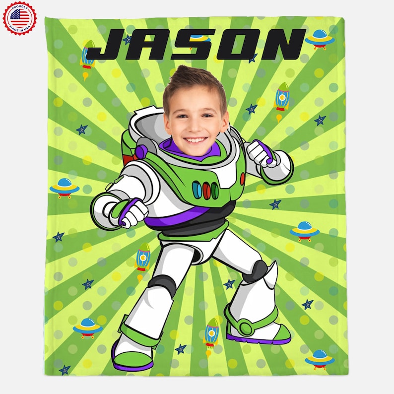 Personalized Buzz Lightyear Towel/ Photo Face Blanket Custom - Etsy