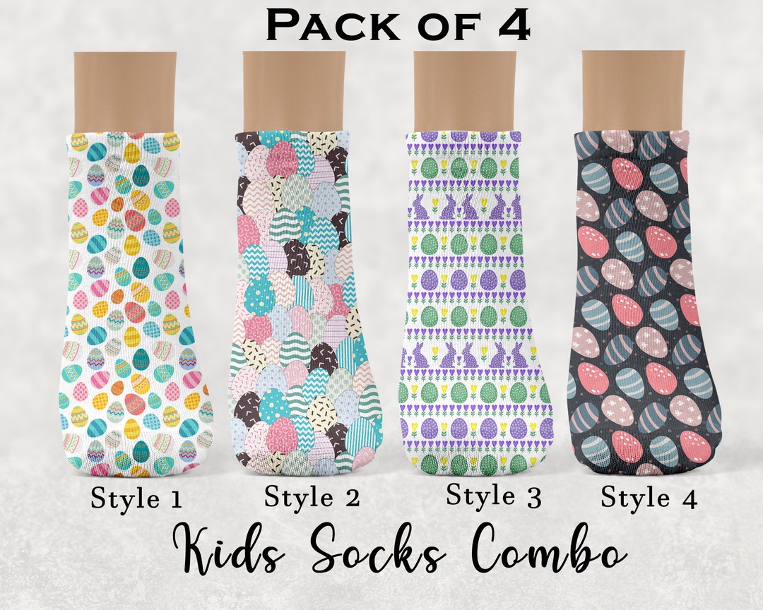 Easter Kids Socks, Toddler Socks ,printed Socks, Kids Socks , Birthday ...
