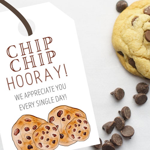 Chip Chip Hooray Printable Gift Tag Appreciation Gift - Etsy