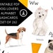Alphabet Flashcards Printable Dog Breed Flashcards - Etsy