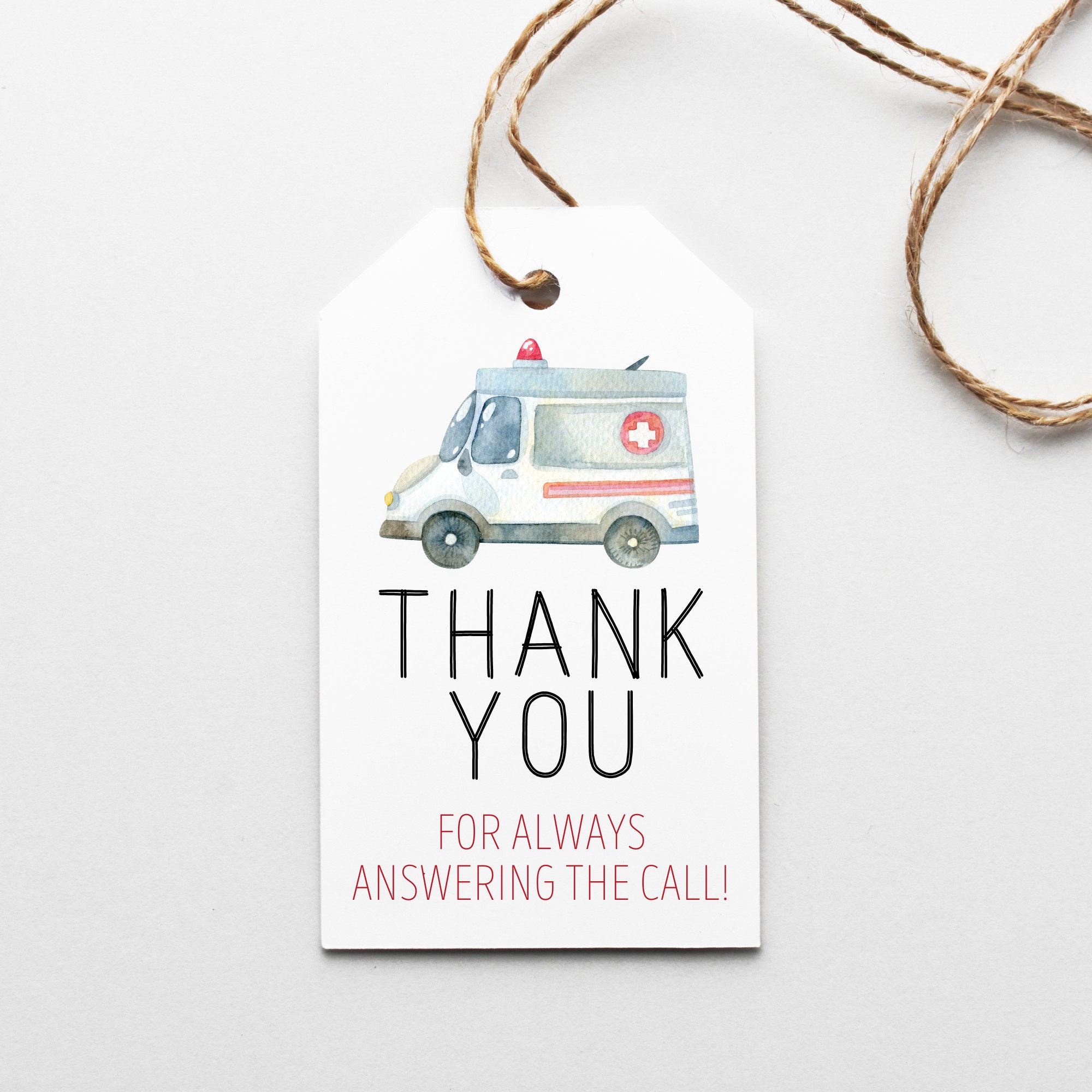 First Responder Gift, Thank You First Responder, Police Fire Ambulance ...