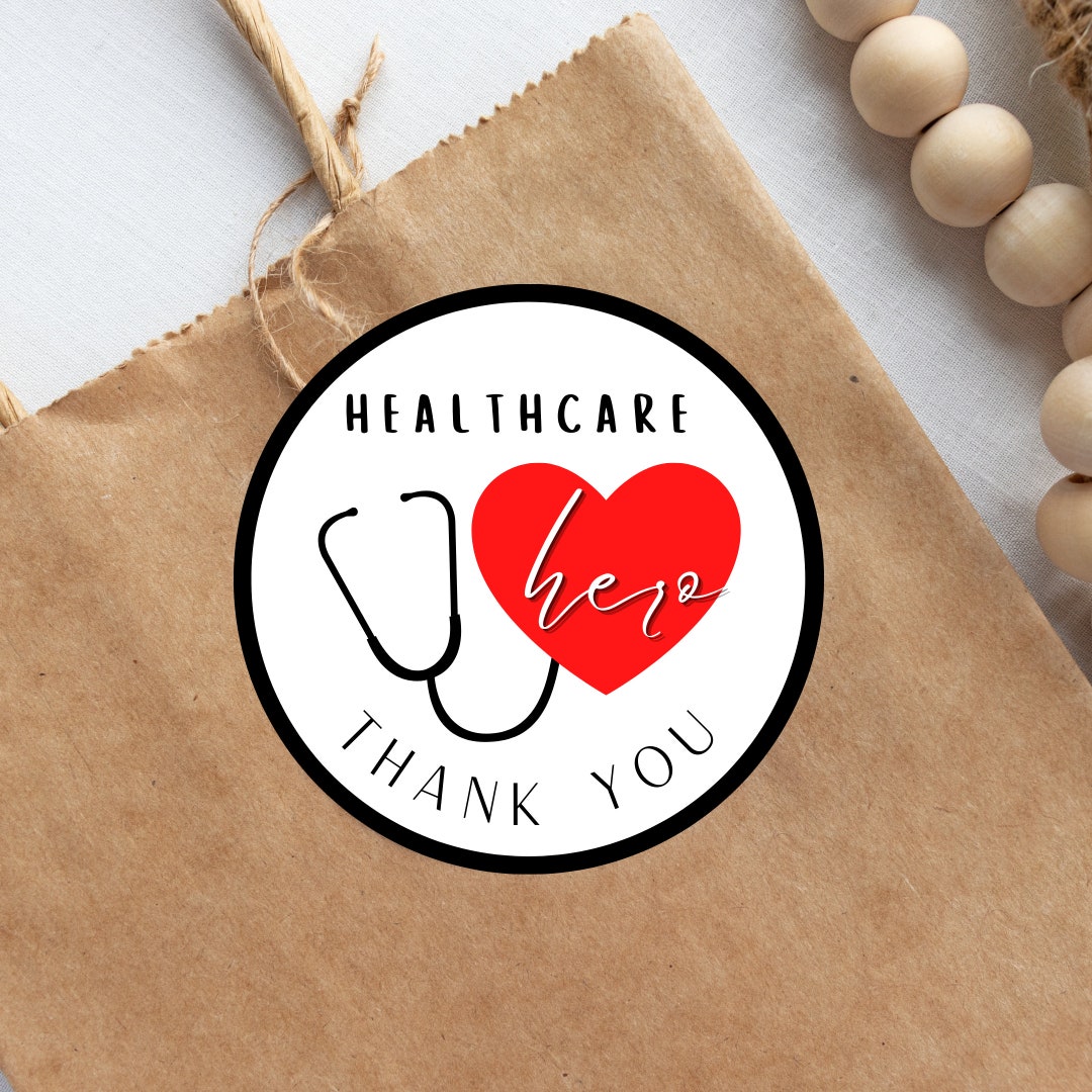Healthcare Hero Printable Gift Tag, Essential Staff, Hospital Thank You ...