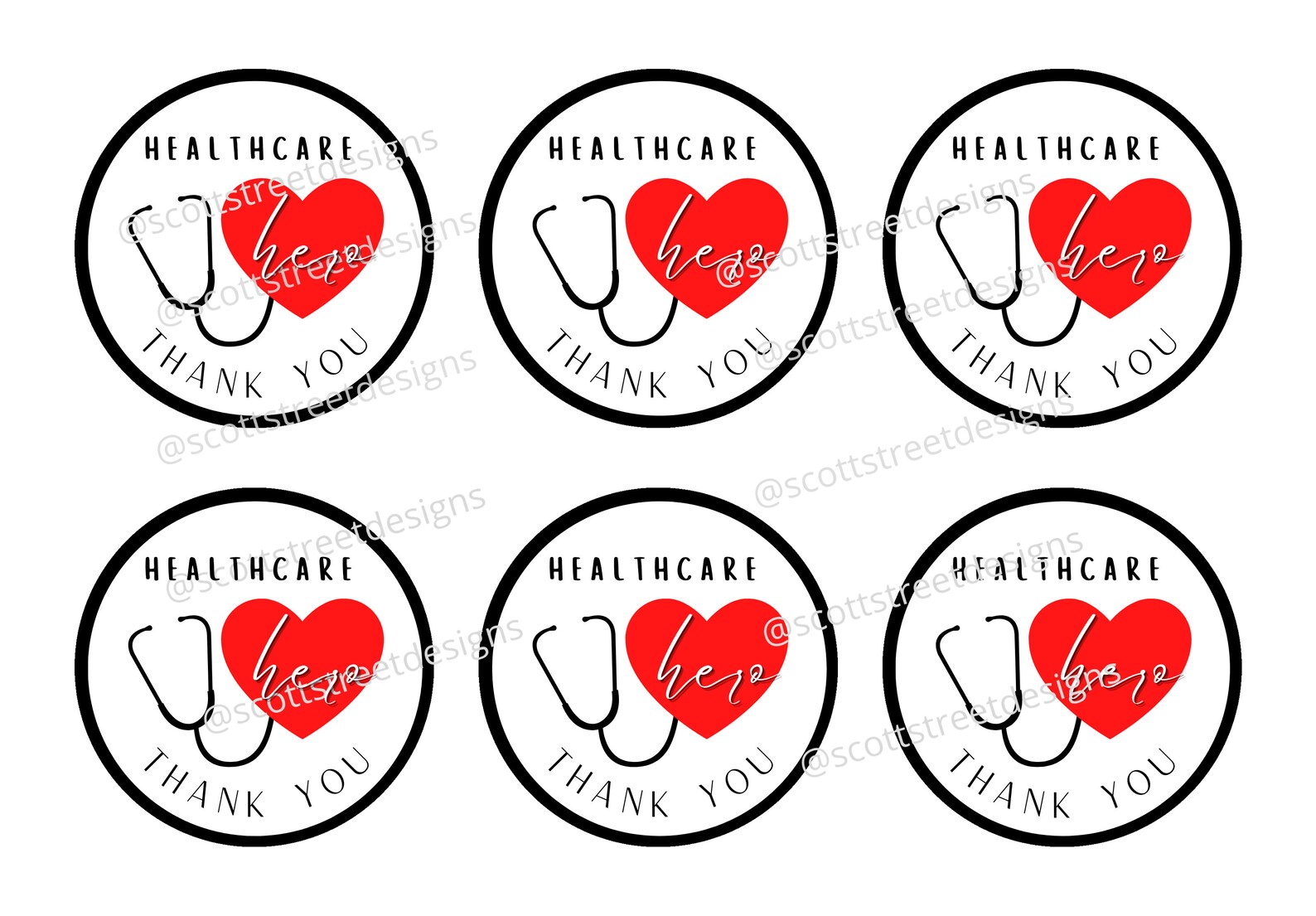Healthcare Hero Printable Gift Tag, Essential Staff, Hospital Thank You ...