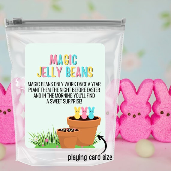 PRINTABLE Magic Jelly Bean Tag Easter Jelly Bean Jelly Bean | Etsy