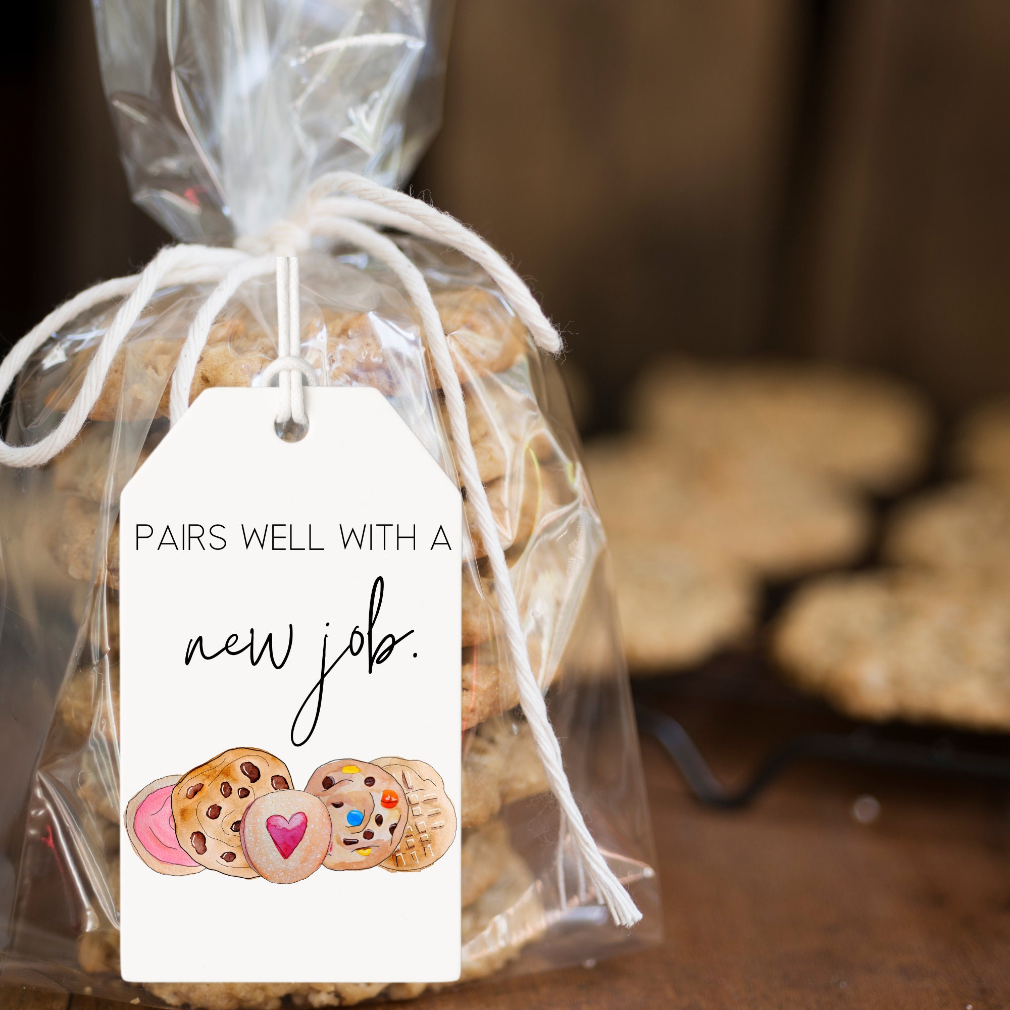 Pairs Well With New Job Tag, New Employee Gift, New Job Gift for Her ...