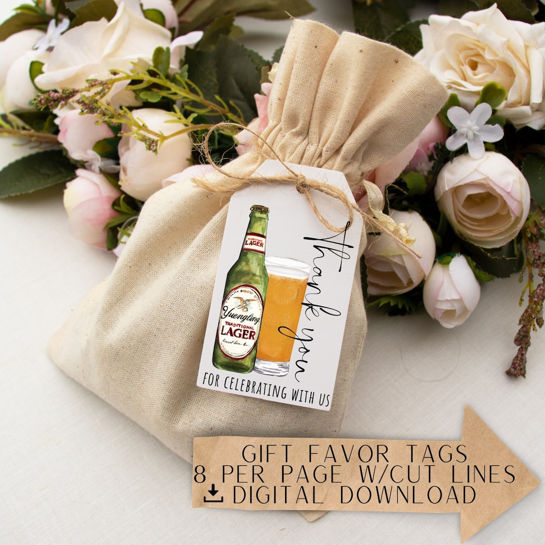 Beer Printable Gift Tag, Cocktail Gift Tag, Party Favor Tag, Cocktail ...