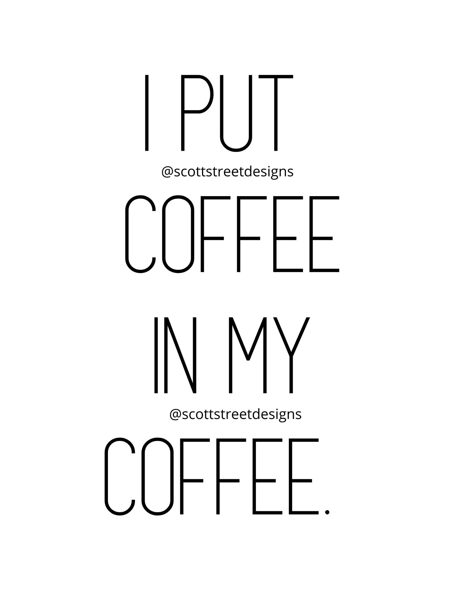 Minimalist Coffee Printable Sign Coffee Bar Decor Breakroom | Etsy
