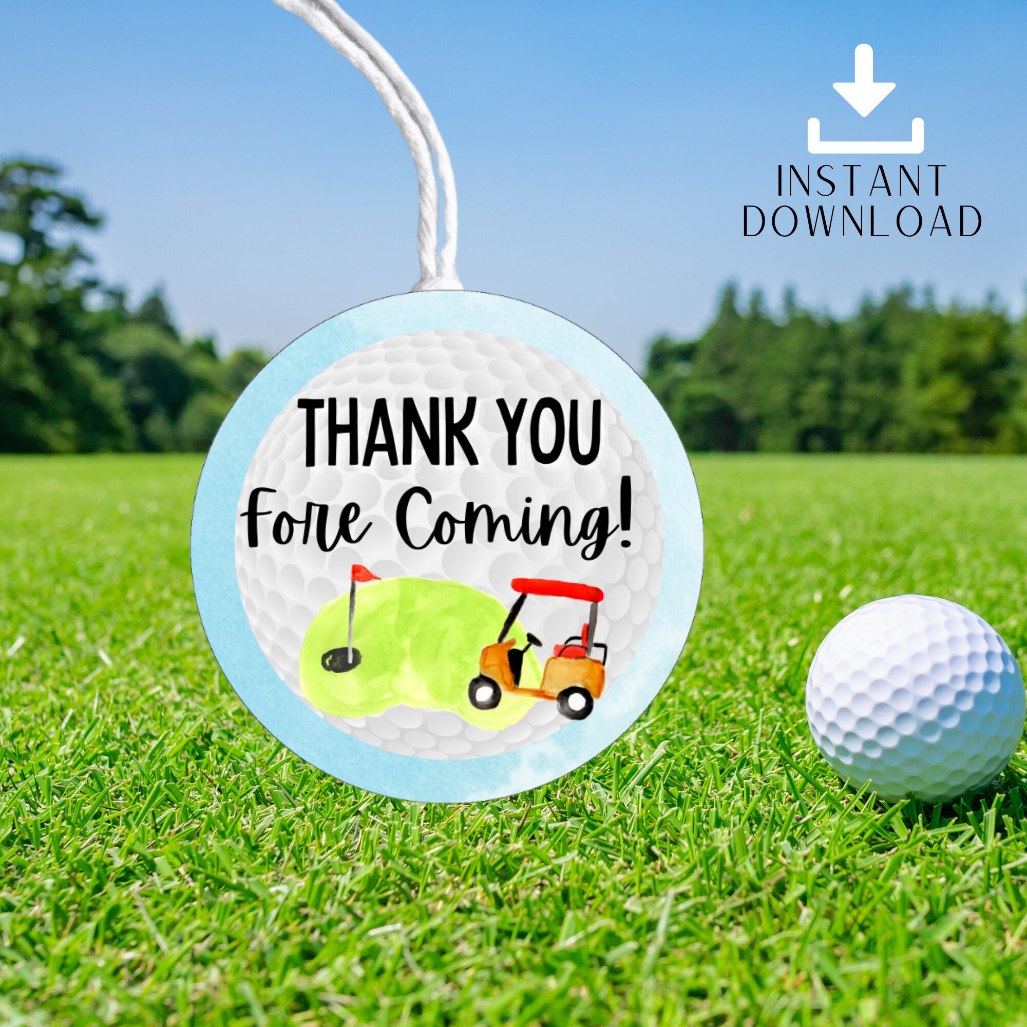 Printable Golf Birthday Party Favor Tag Golf Gift Tag Golf - Etsy