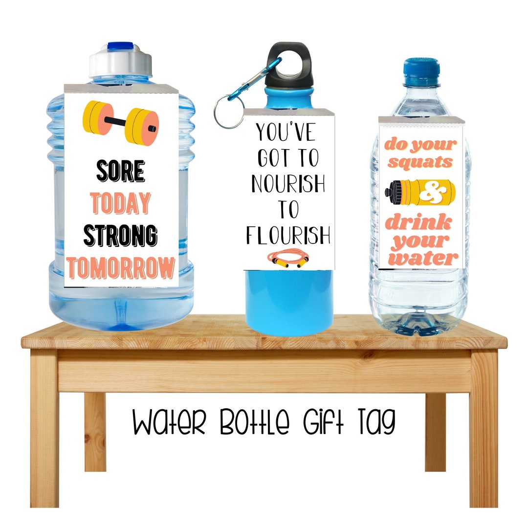 PRINTABLE Exercise Gift Tag, Exercise Motivation, Sports Team Gift Tag ...