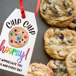 Chip Chip Hooray Printable Gift Tag, Appreciation Gift, Printable ...