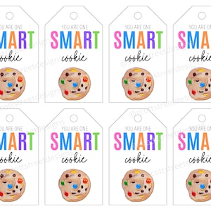 Smart Cookie Printable Gift Tag, Back to School Gift, Gifts for ...