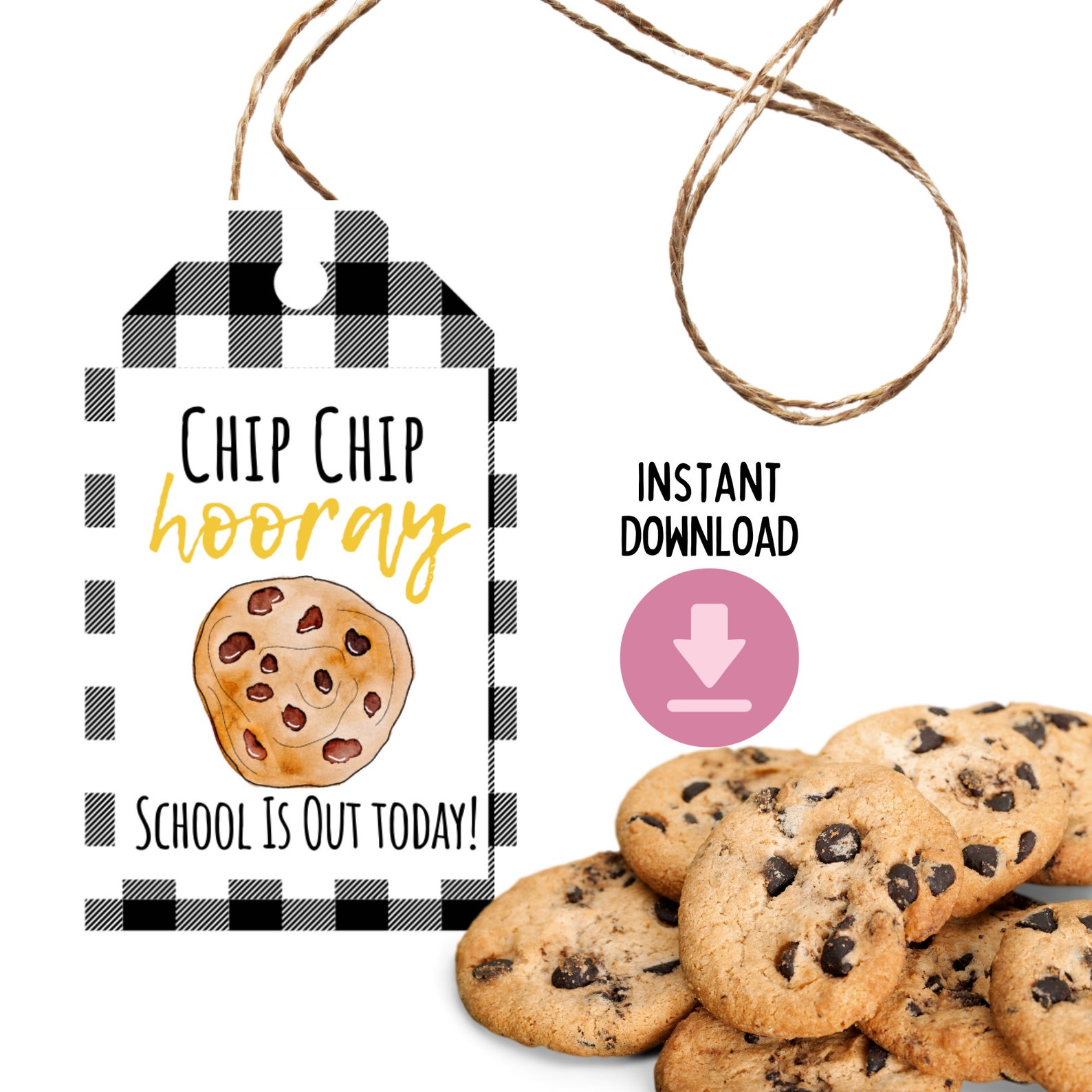 Chip Chip Hooray Printable Gift Tag Graduation Gift Tag - Etsy