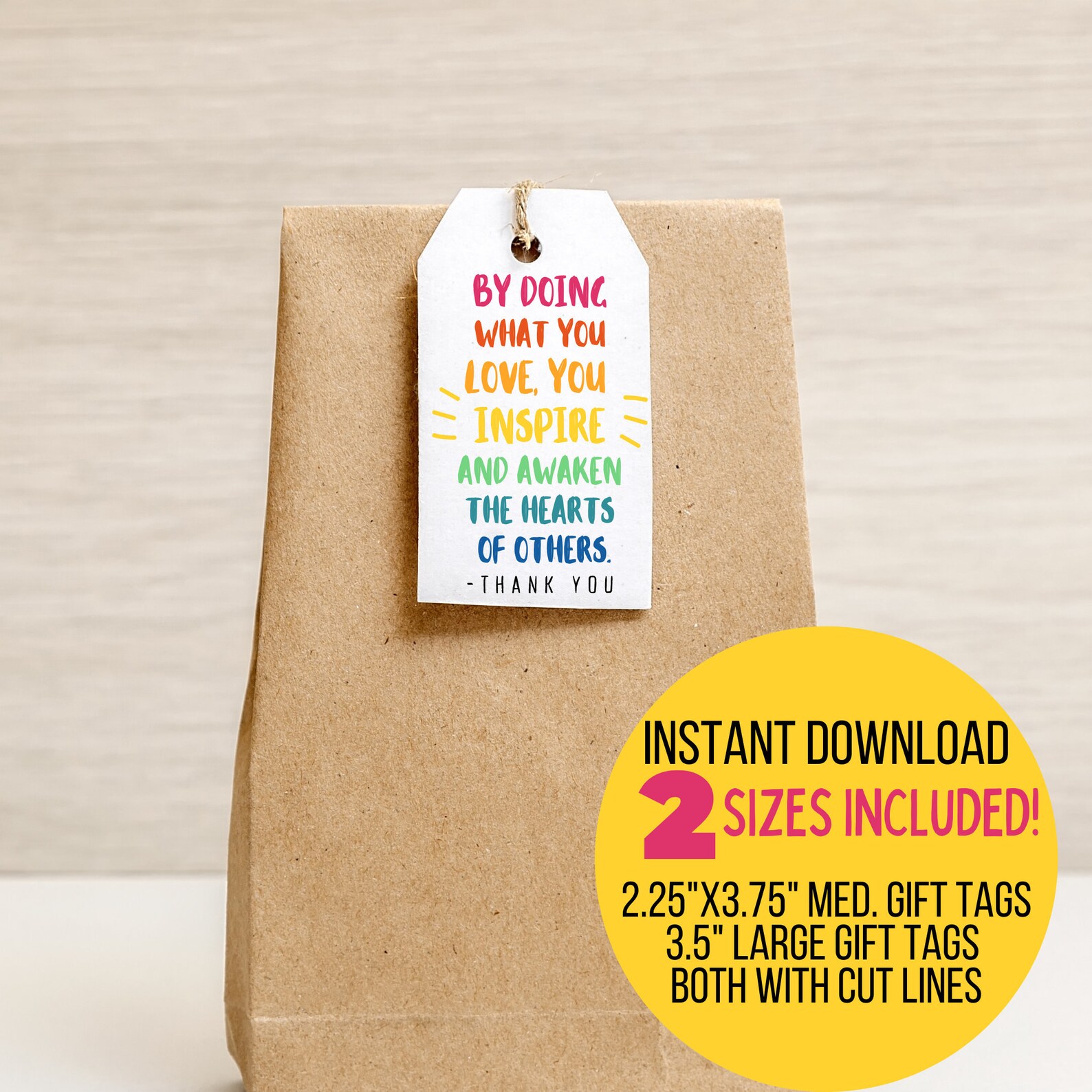 PRINTABLE Teacher Appreciation Gift Tag, Teacher Appreciation Week ...