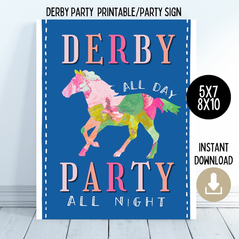 PRINTABLE Oaks Lily Oaks Signature Drink Sign Derby Party - Etsy