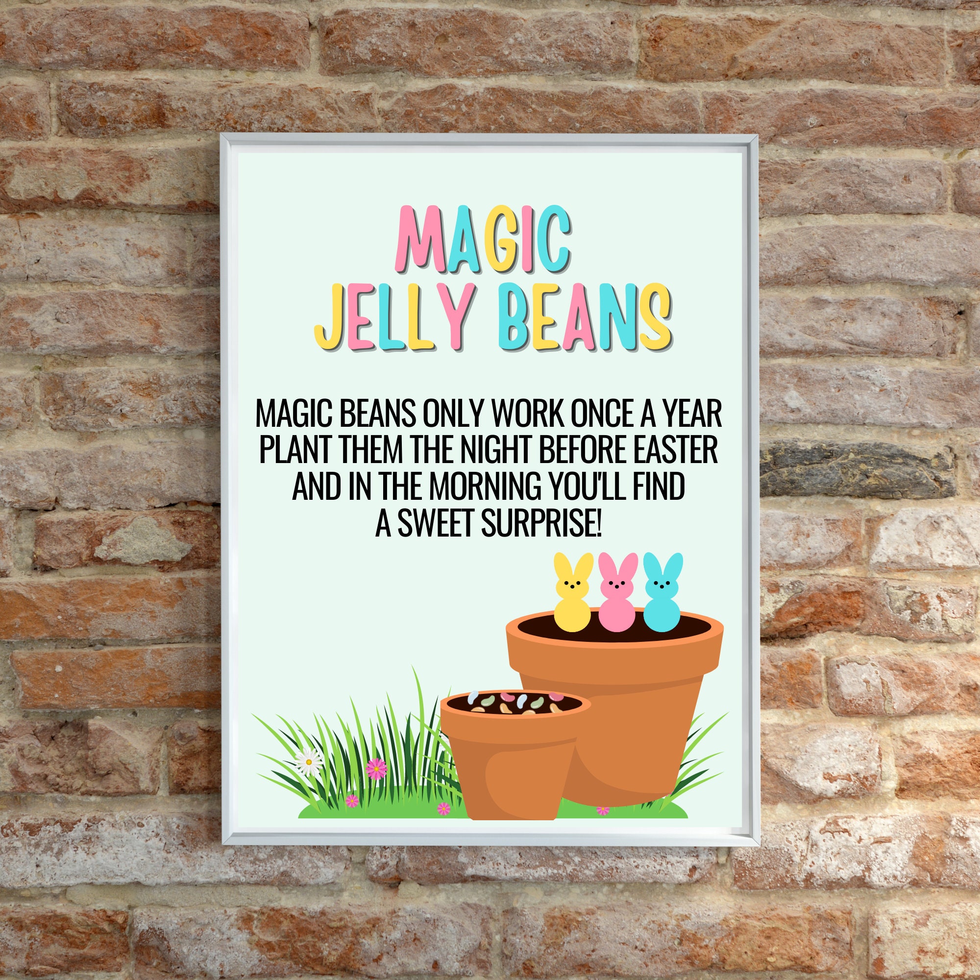PRINTABLE Magic Jelly Bean Sign Easter Jelly Bean Jelly Bean | Etsy