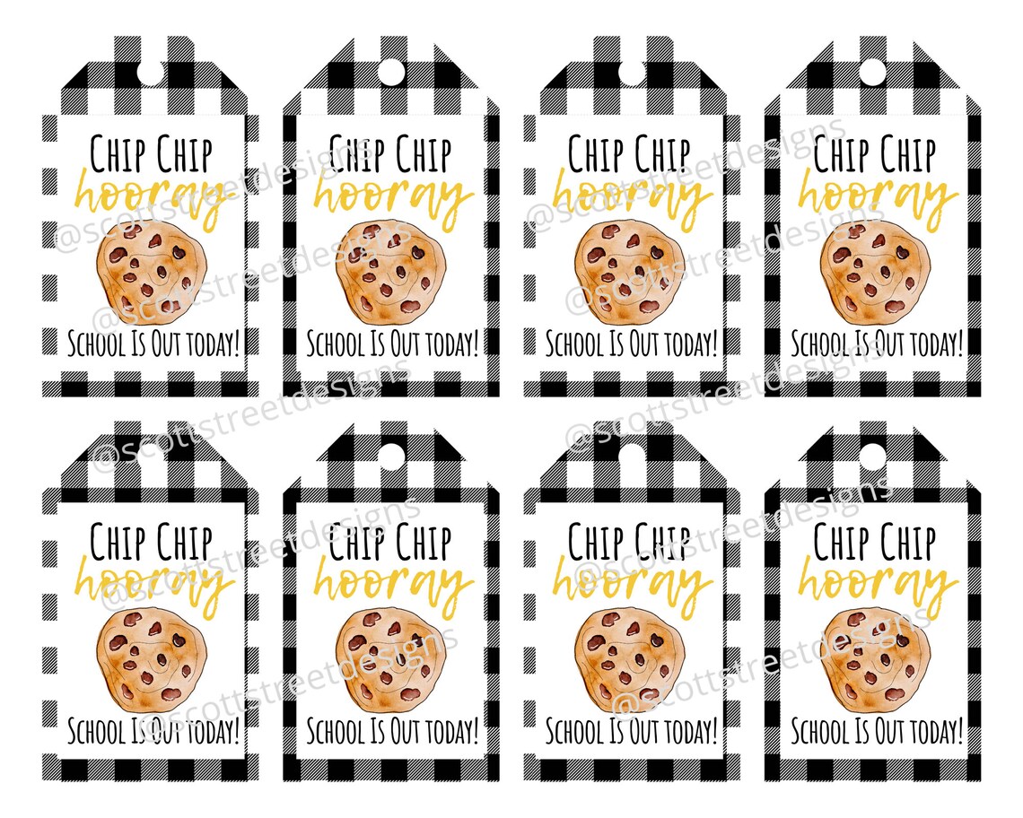 Chip Chip Hooray Printable Gift Tag Graduation Gift Tag - Etsy