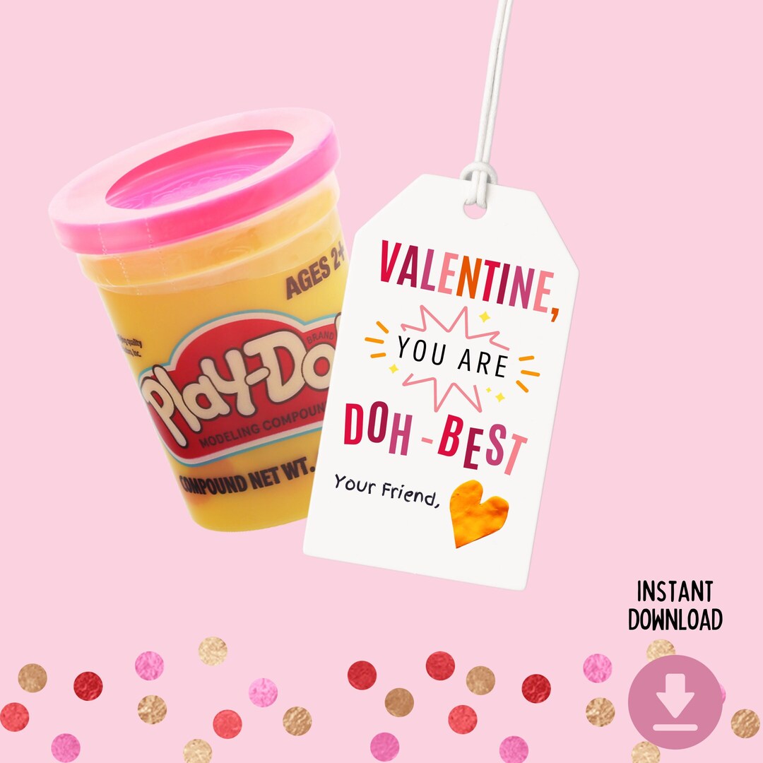 Valentine, You Are Doh Best, Play Doh Valentine Card, Play Doh ...