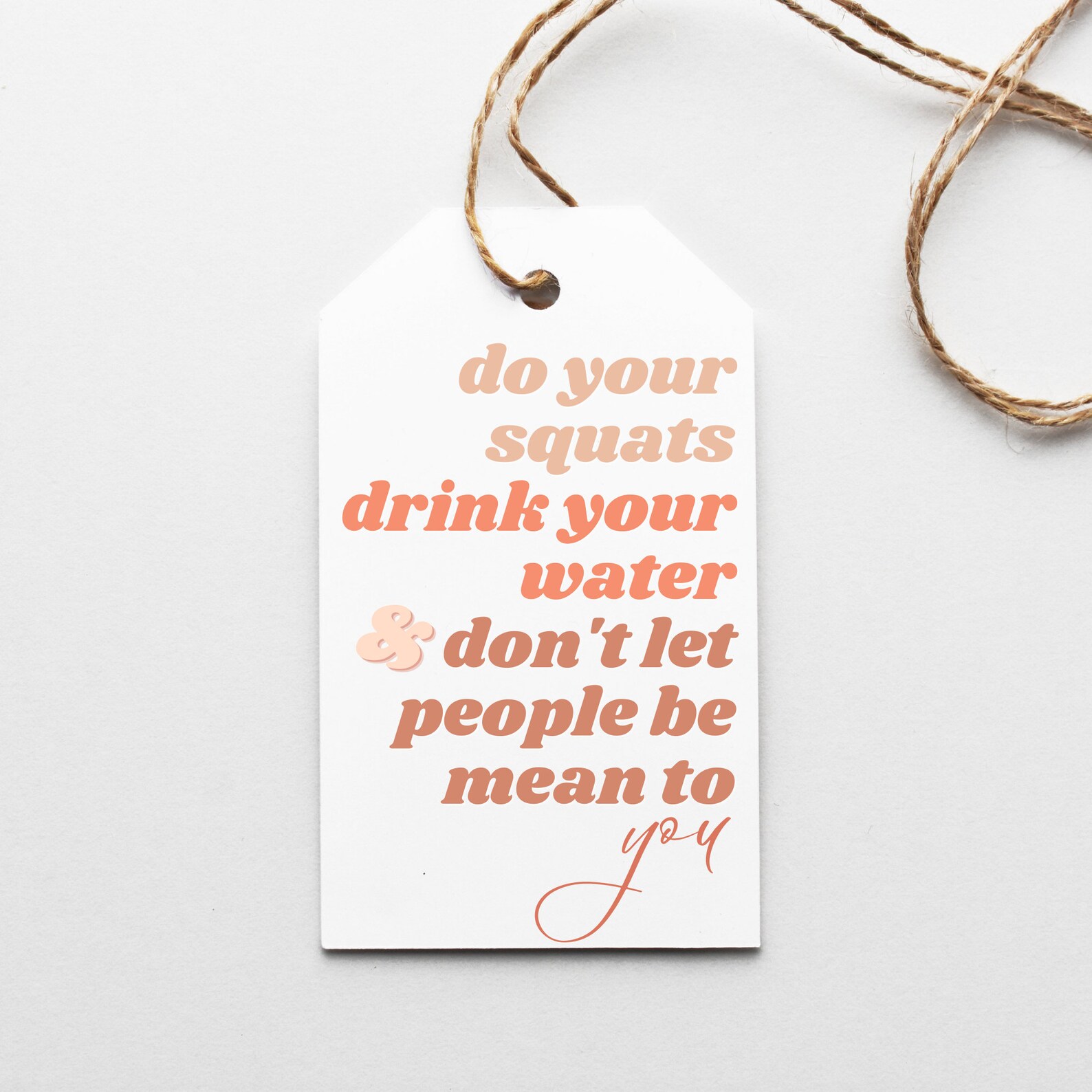 PRINTABLE Personal Trainer Gift Tag, Exercise Motivation, Sports Gift ...