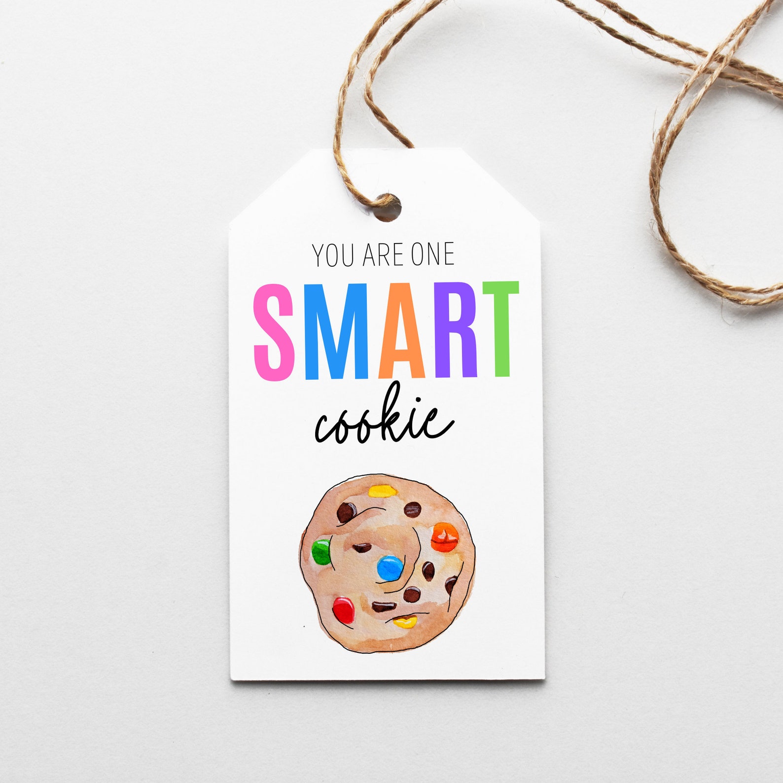 Smart Cookie Printable Gift Tag Back to School Gift Gifts | Etsy