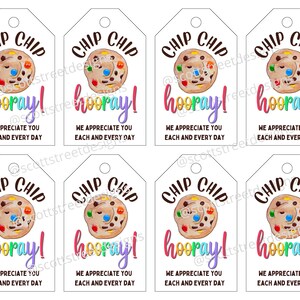 Chip Chip Hooray Printable Gift Tag, Appreciation Gift, Printable ...