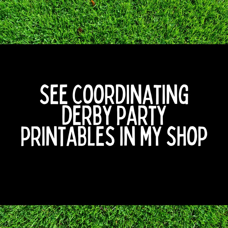 PRINTABLE Oaks Lily Oaks Signature Drink Sign Derby Party - Etsy