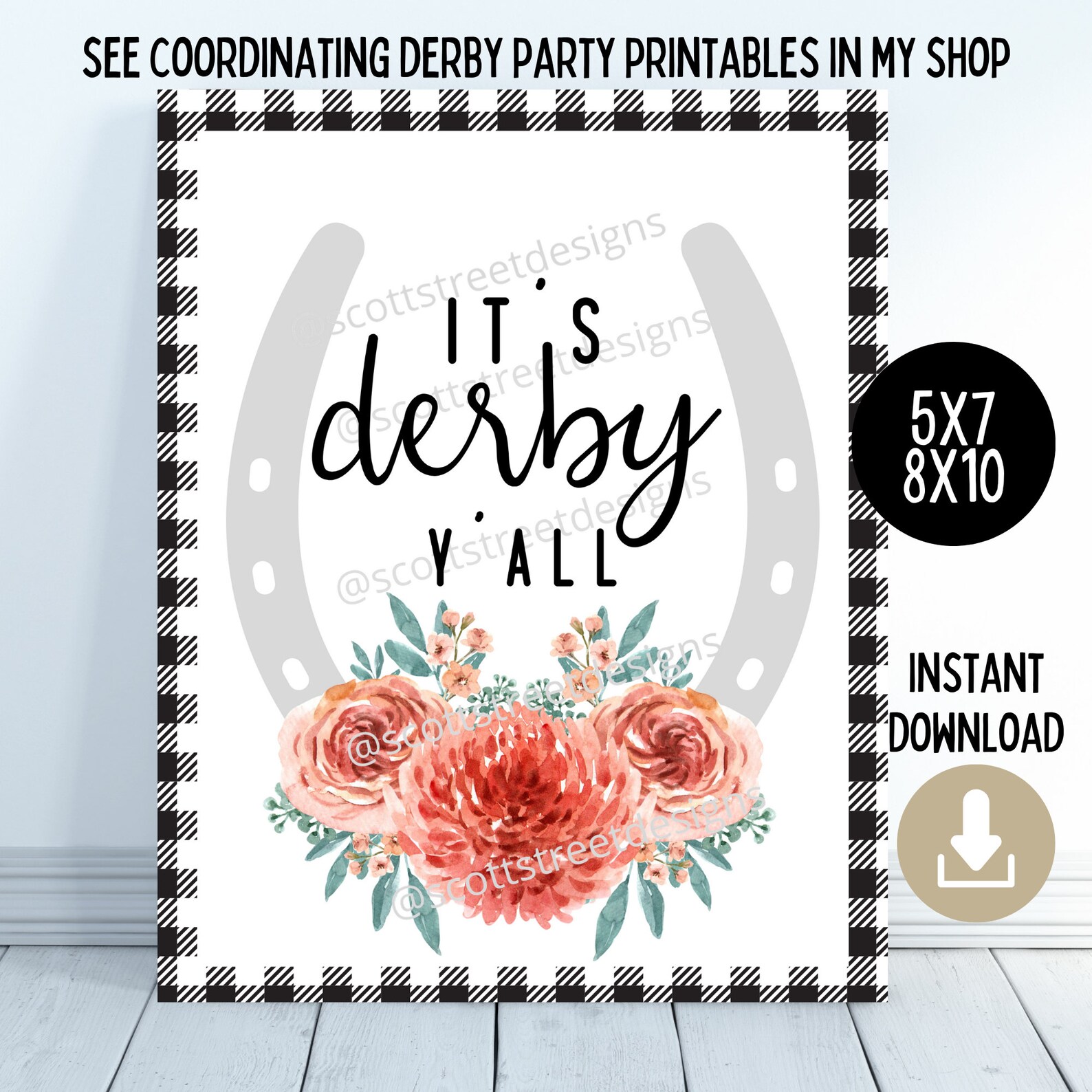 Oaks Lily Recipe Printable, Derby Party Printable, Derby Party ...