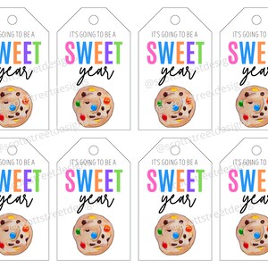 It's Going to Be A Sweet Year Printable Gift Tag, Back to School Gift ...