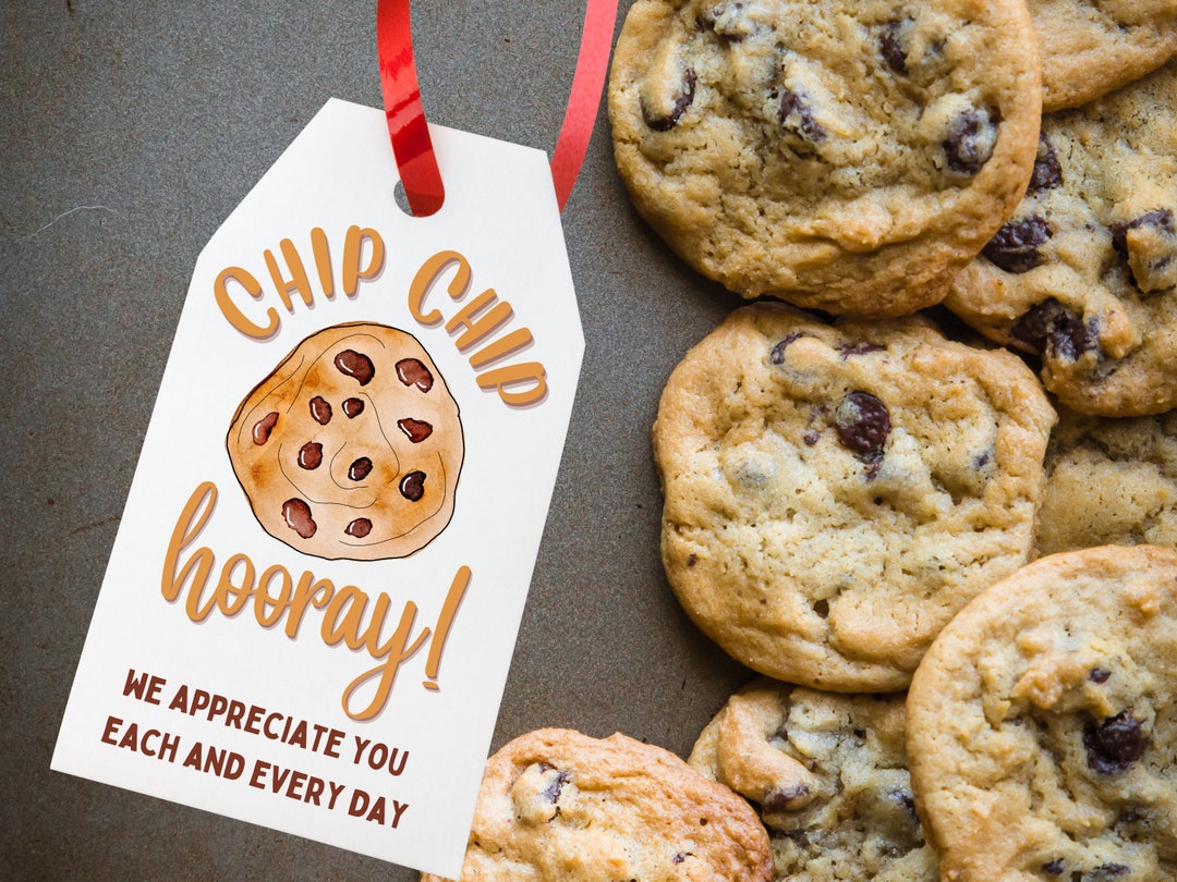 Chip Chip Hooray Printable Gift Tag | Appreciation Gift | Chocolate ...