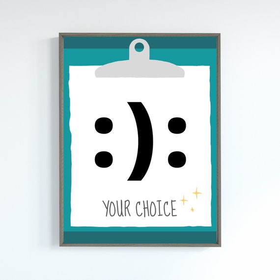 Make a Choice Happy or Sad Printable Happy or Sad Mood - Etsy