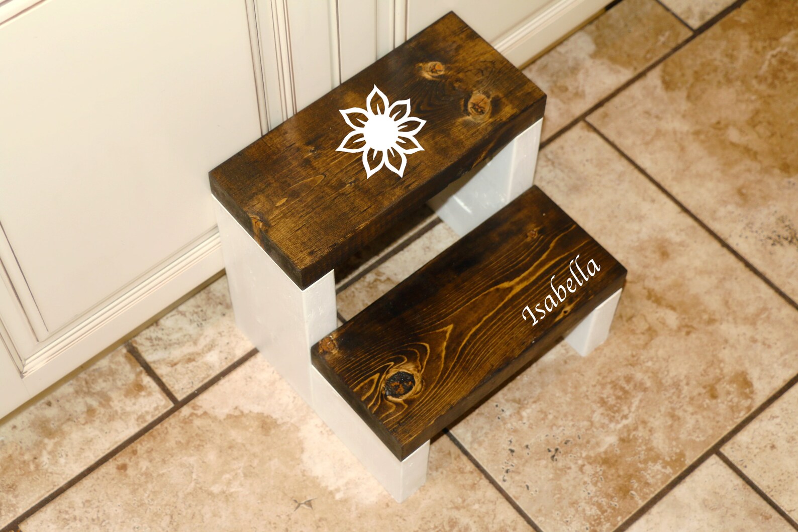 Personalized Rustic Kids Step Stool Rustic Wooden Step Stool | Etsy