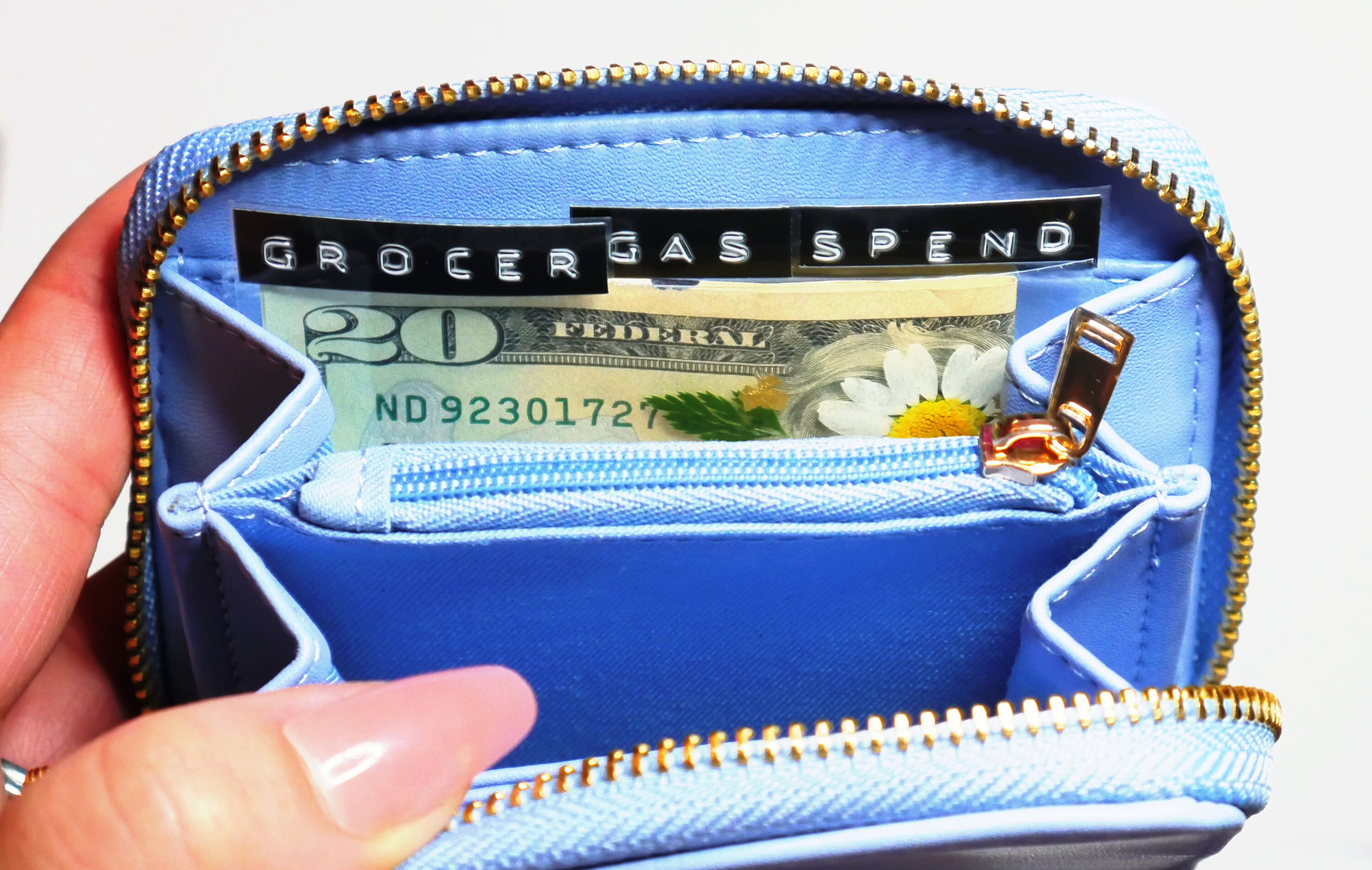 MINI Clear Cash Dividers With Pressed Flowers Custom Cash - Etsy