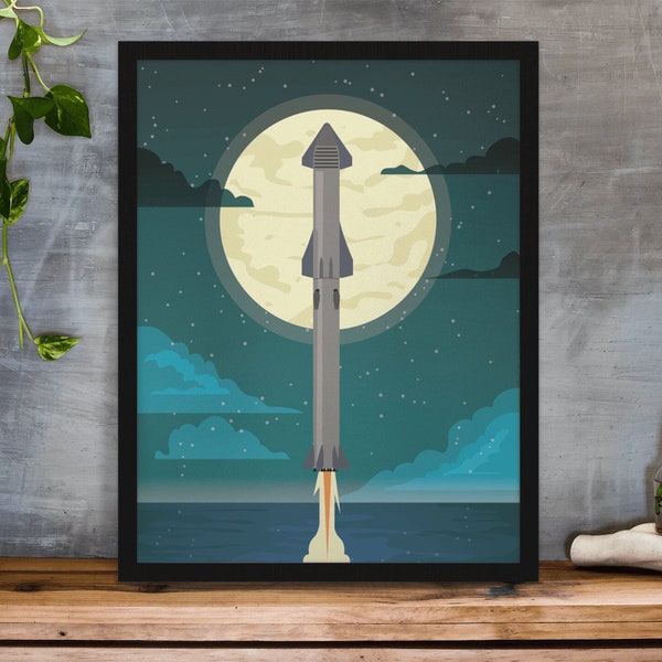 Spacex Starship Posters - Etsy