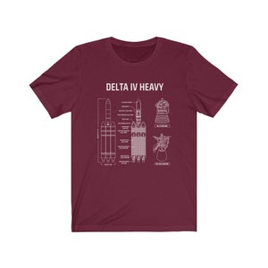 Delta IV Heavy T-shirt Delta IV Heavy Rocket Blueprint Shirt Astronomy ...