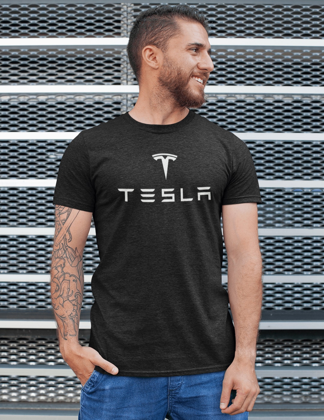 Tesla T-shirt Tesla Logo Shirt Gift for Tesla Lover - Etsy