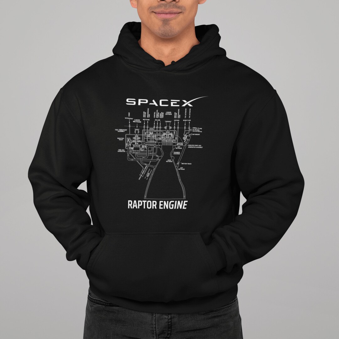 Spacex Raptor Engine Hoodie Sweatshirt Starship Rocket Engine Hoodie ...