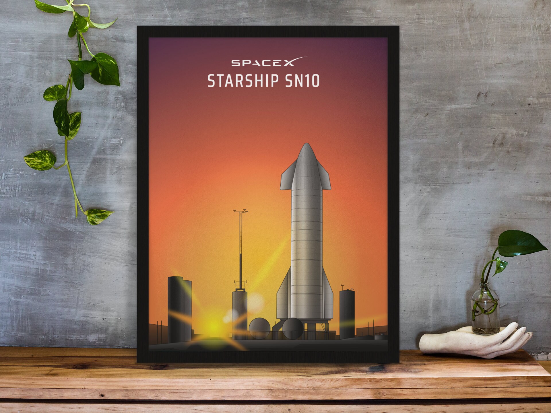 Spacex Starship Poster Starship SN10 Poster Spacex Lover - Etsy