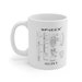 Falcon 9 Blueprint Mug 11oz Spacex Rocket Blueprint Mug Spacex Lover ...