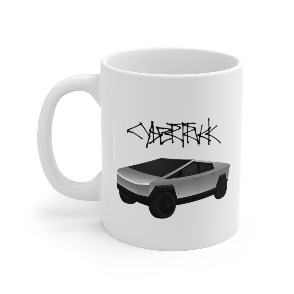 Cybertruck Mug 11oz Tesla Cybertruck Ceramic Mug Elon Musk - Etsy