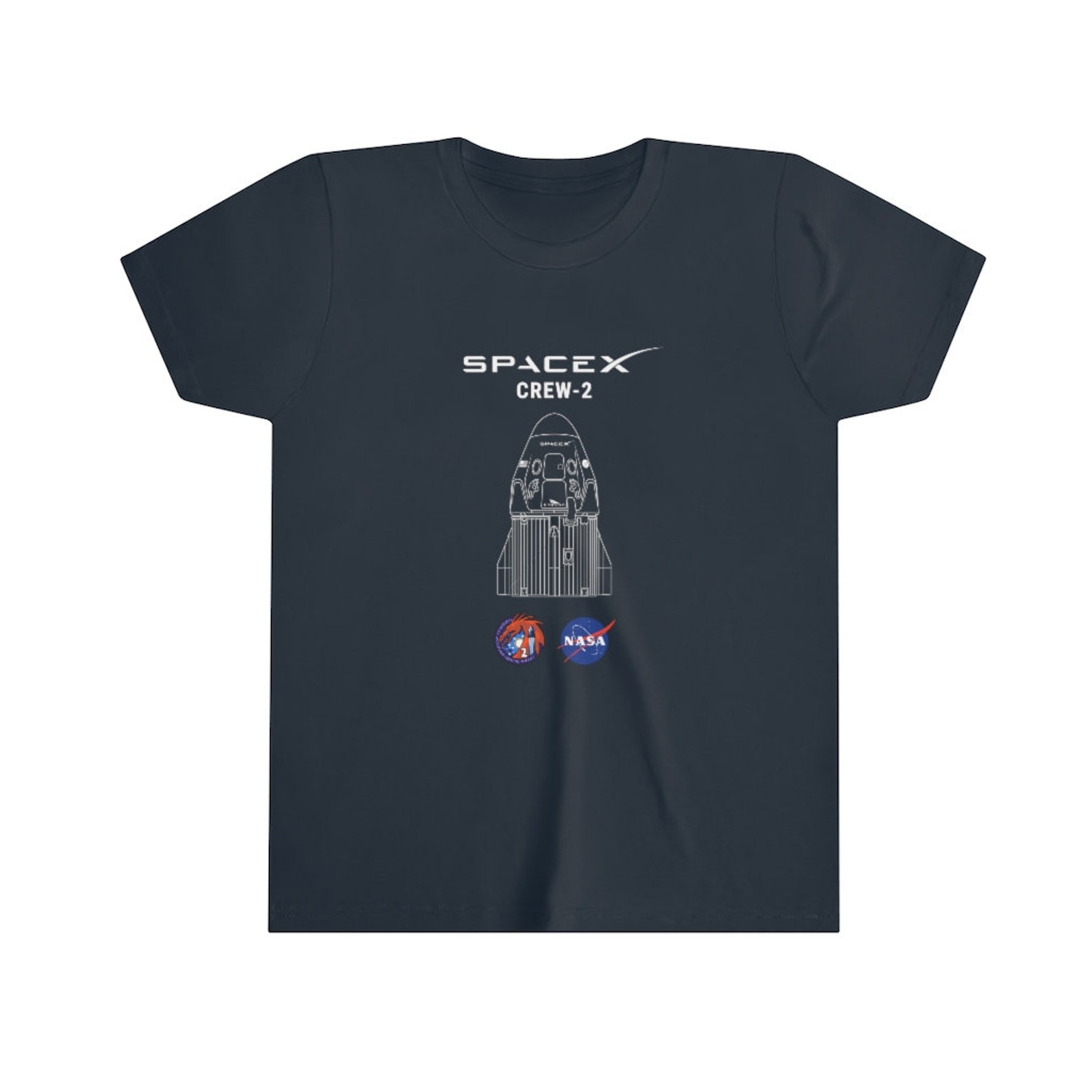 SpaceX Crew 2 Kids T-Shirt NASA Crew 2 Unisex Kids Tee | Etsy